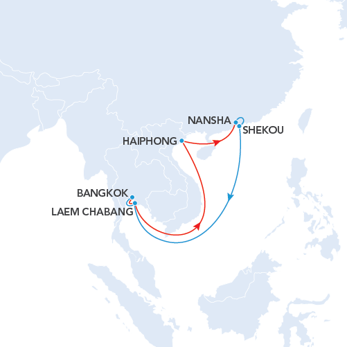 CNC | Thailand Shipping Services : Extensive Regional Coverage