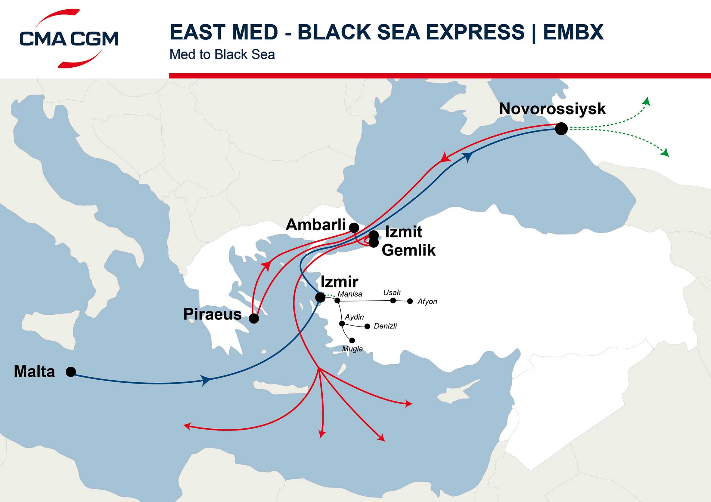 CMA CGM | CMA CGM to reshuffle its EMBX short sea service to Russia ...