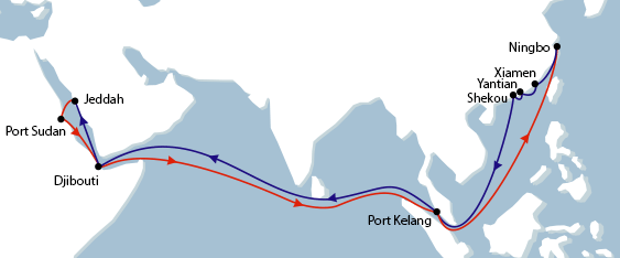 CMA CGM | REX 3 Line to call at Ningbo