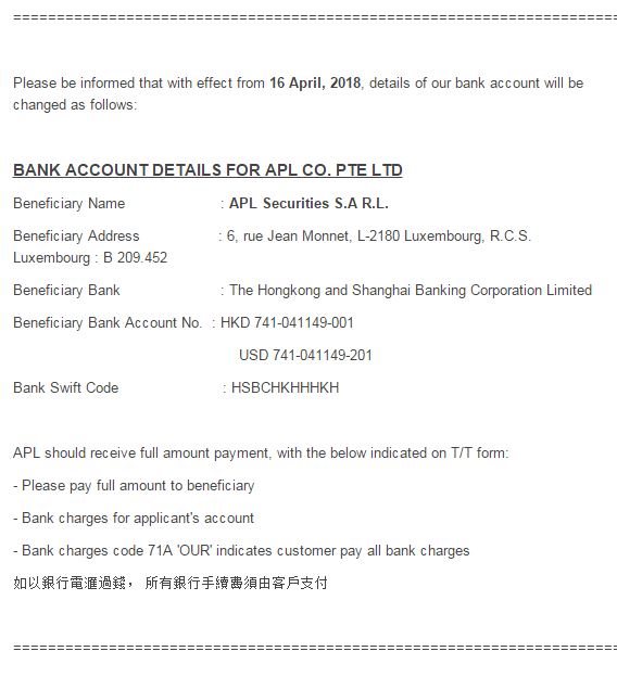 APL | APL 2018 CA Others