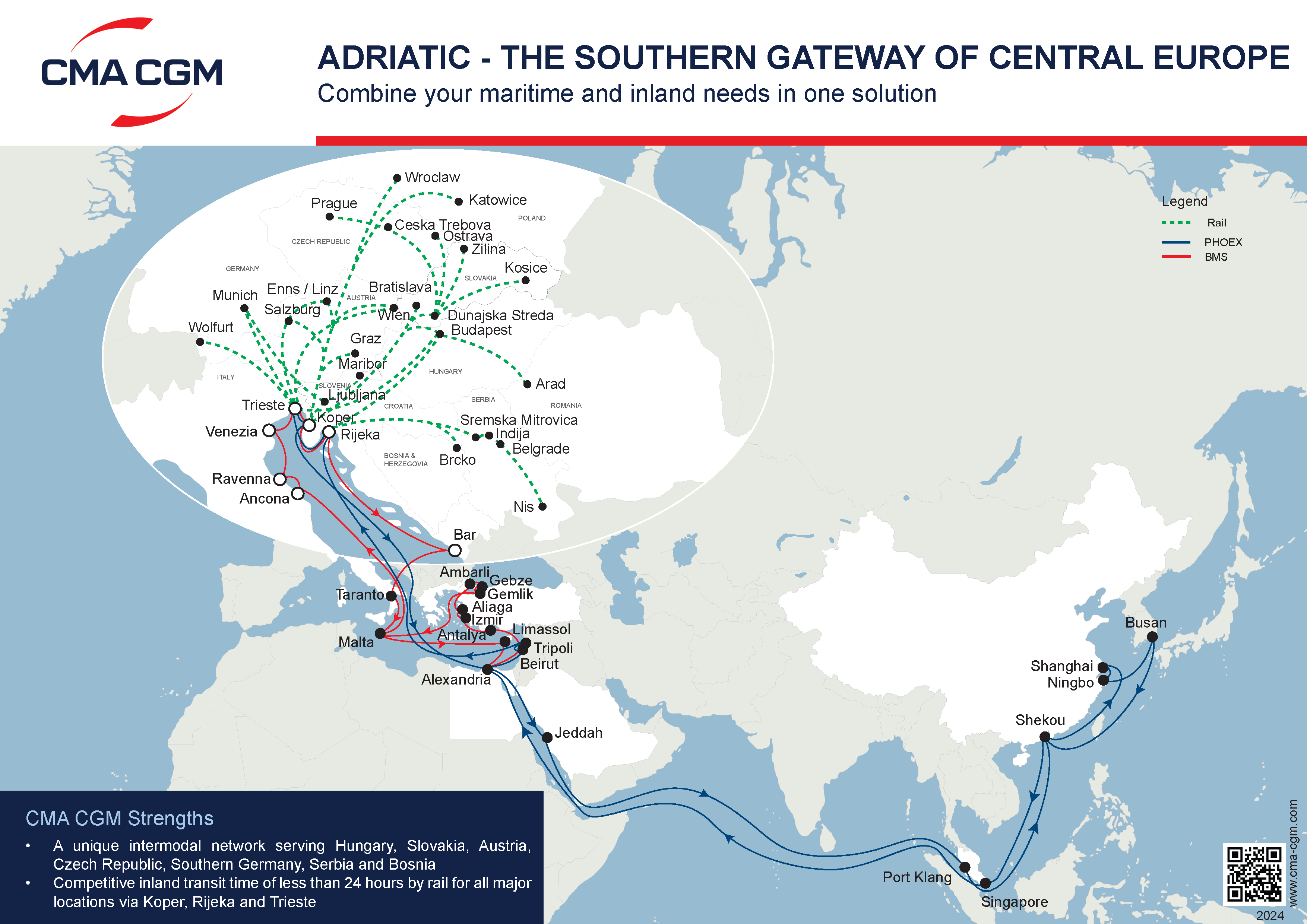 CMA CGM | Inland and intermodal services in Europe