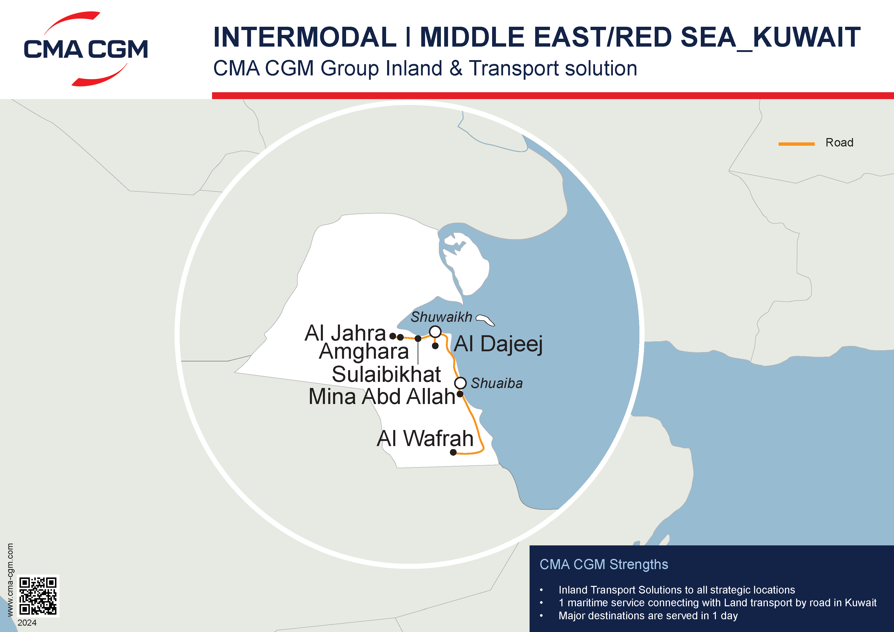 CMA CGM | Inland and intermodal services in the Middle-East