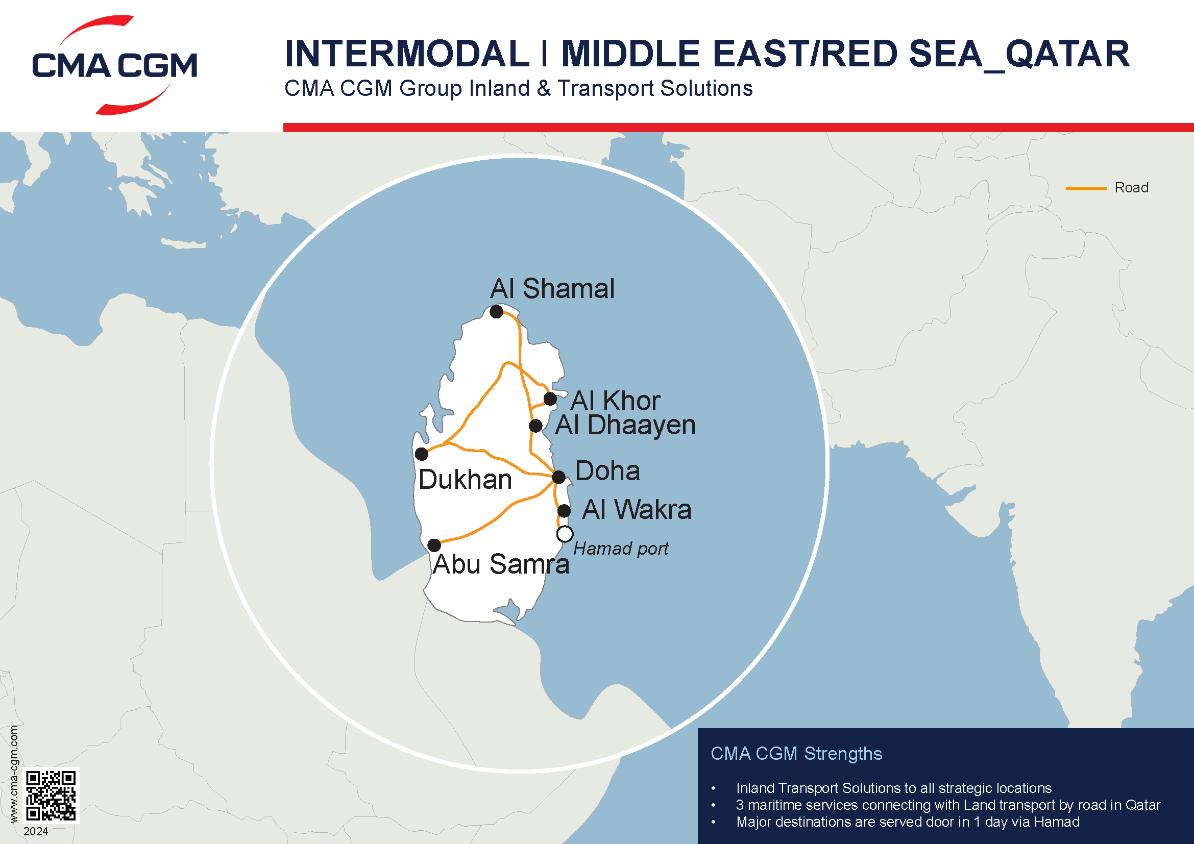 CMA CGM | Inland and intermodal services in the Middle-East