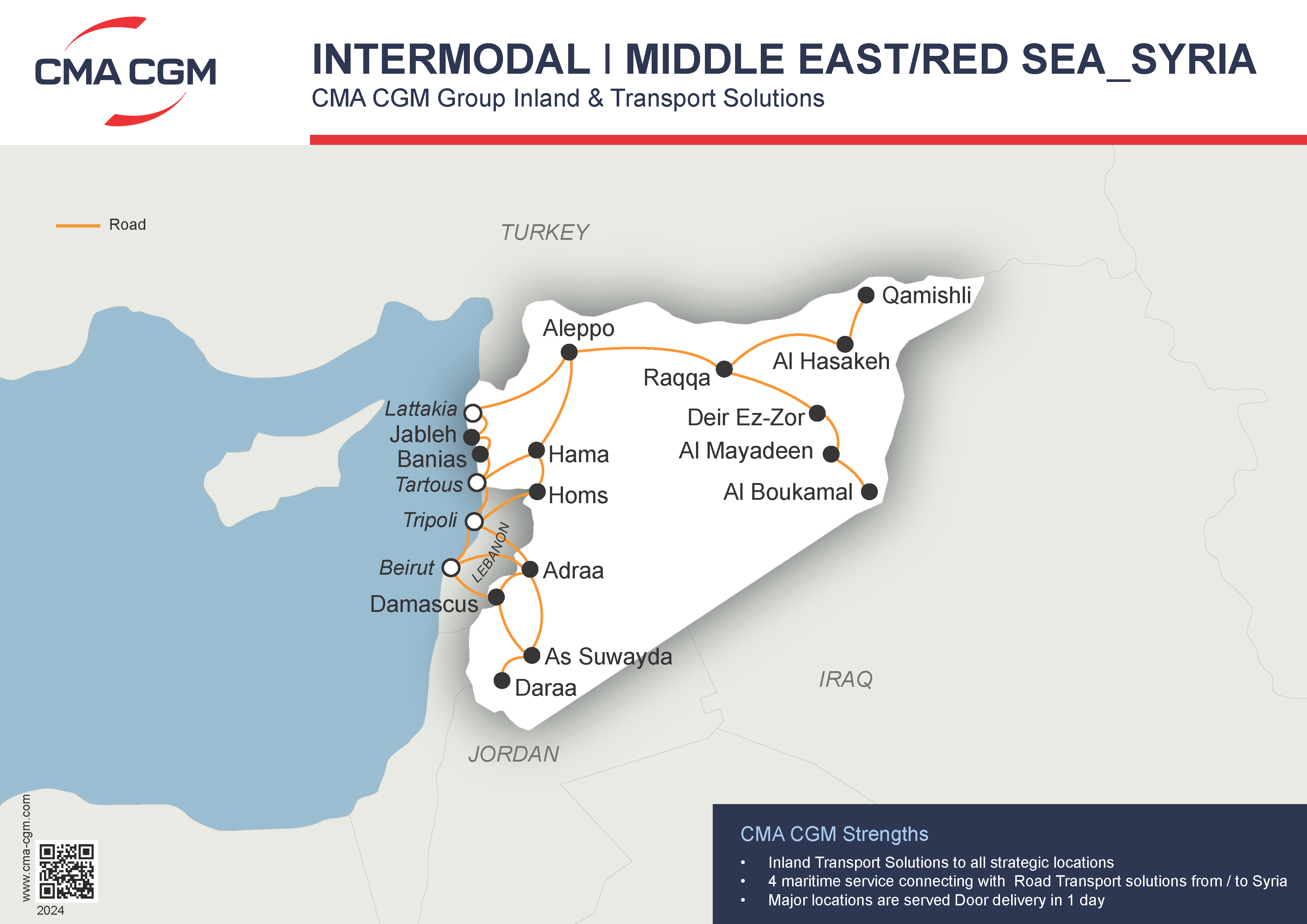 CMA CGM | Inland and intermodal services in the Middle-East