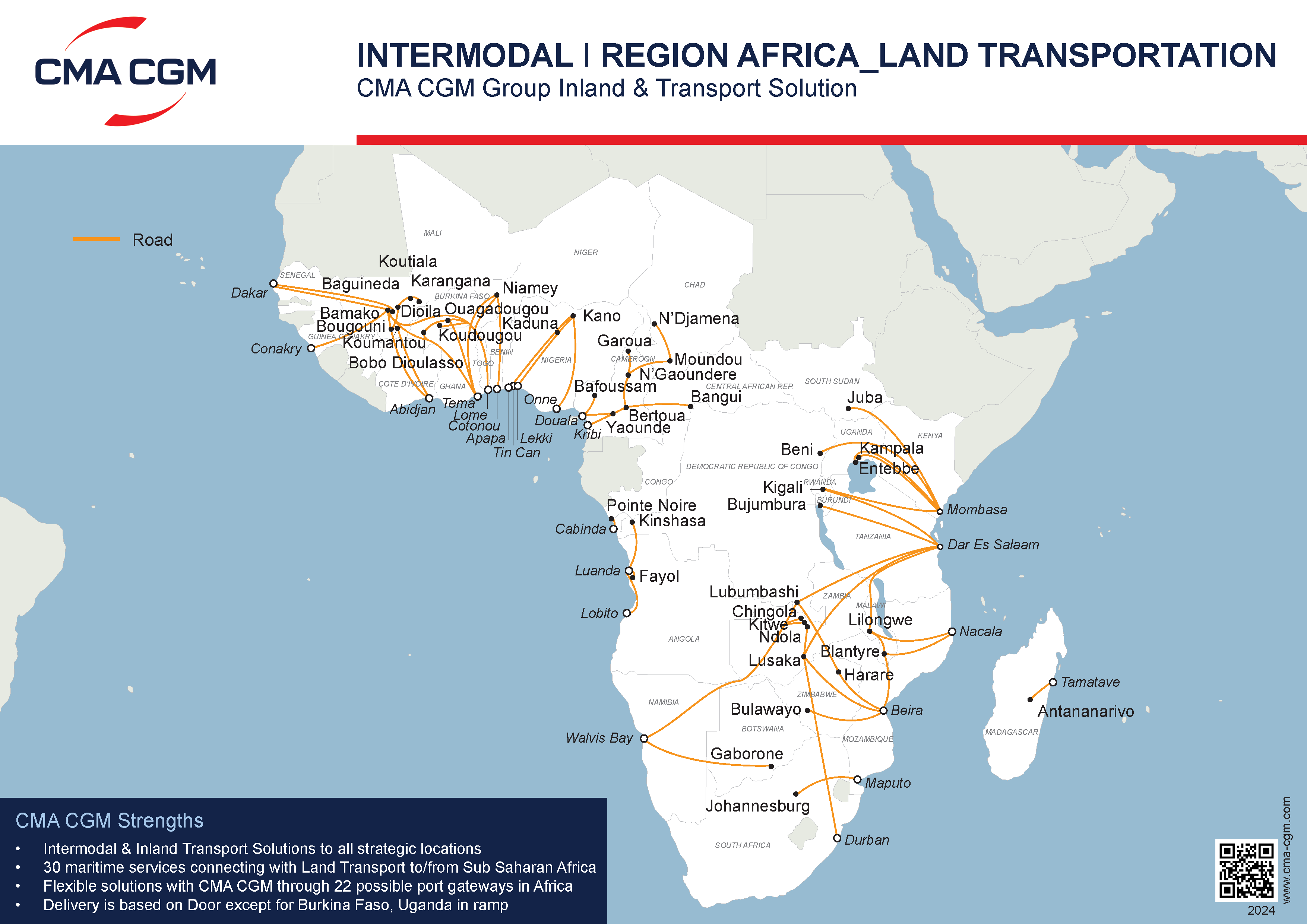 CMA CGM | Inland and intermodal services in Africa