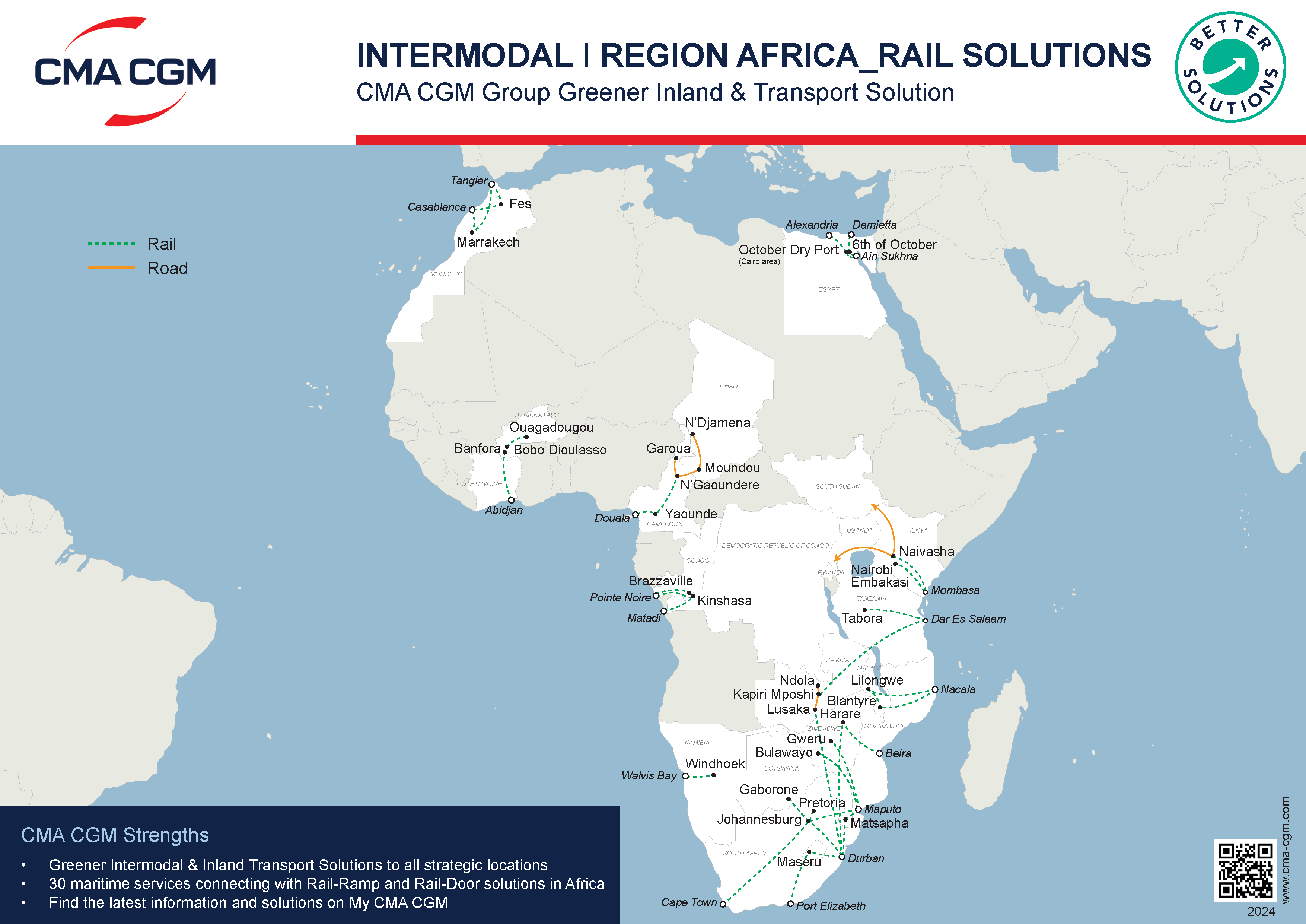 CMA CGM | Inland and intermodal services in Africa