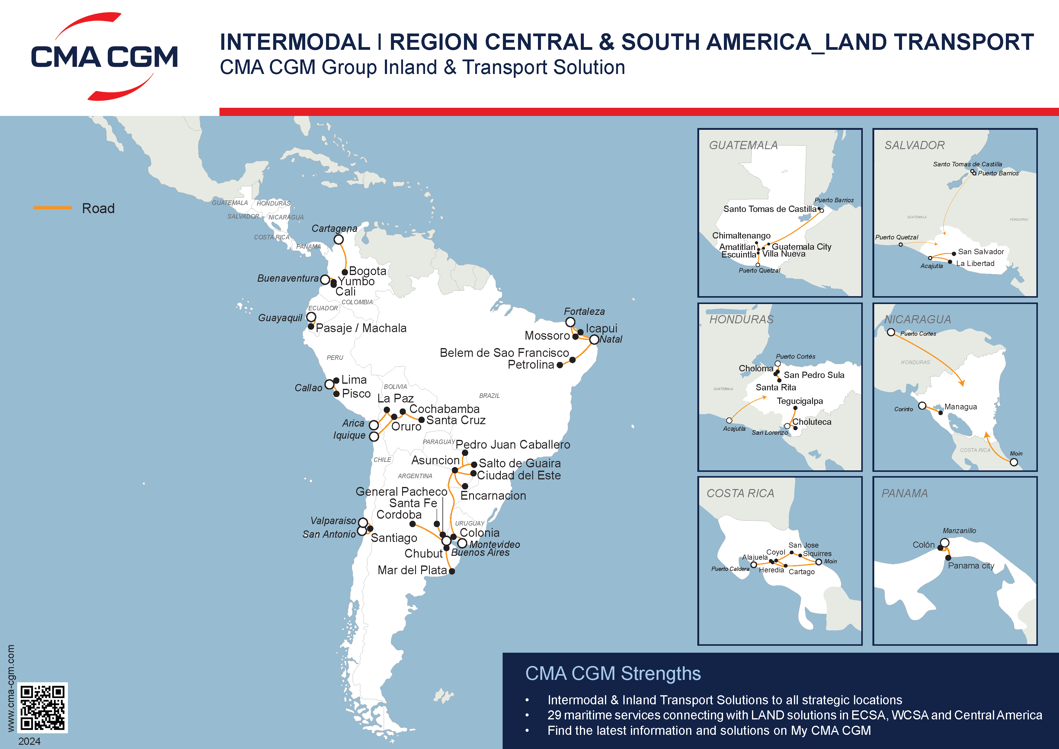 CMA CGM | Inland and intermodal services in Latin America