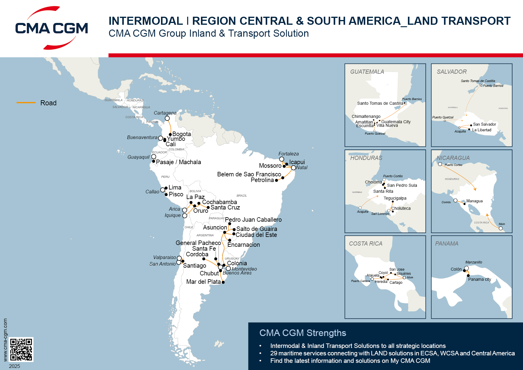 CMA CGM | Inland and intermodal services in Latin America
