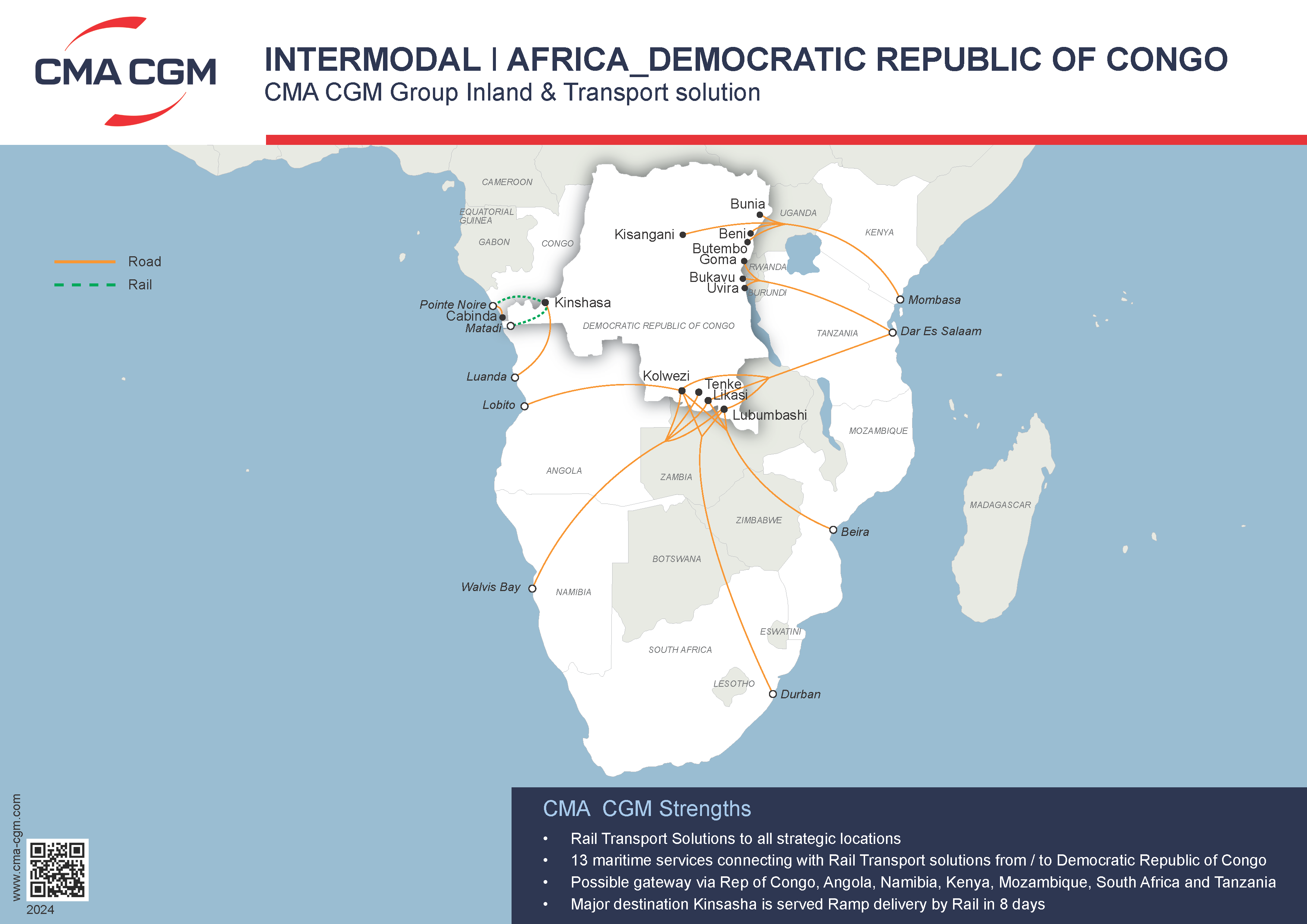 CMA CGM | Inland and intermodal services in Africa