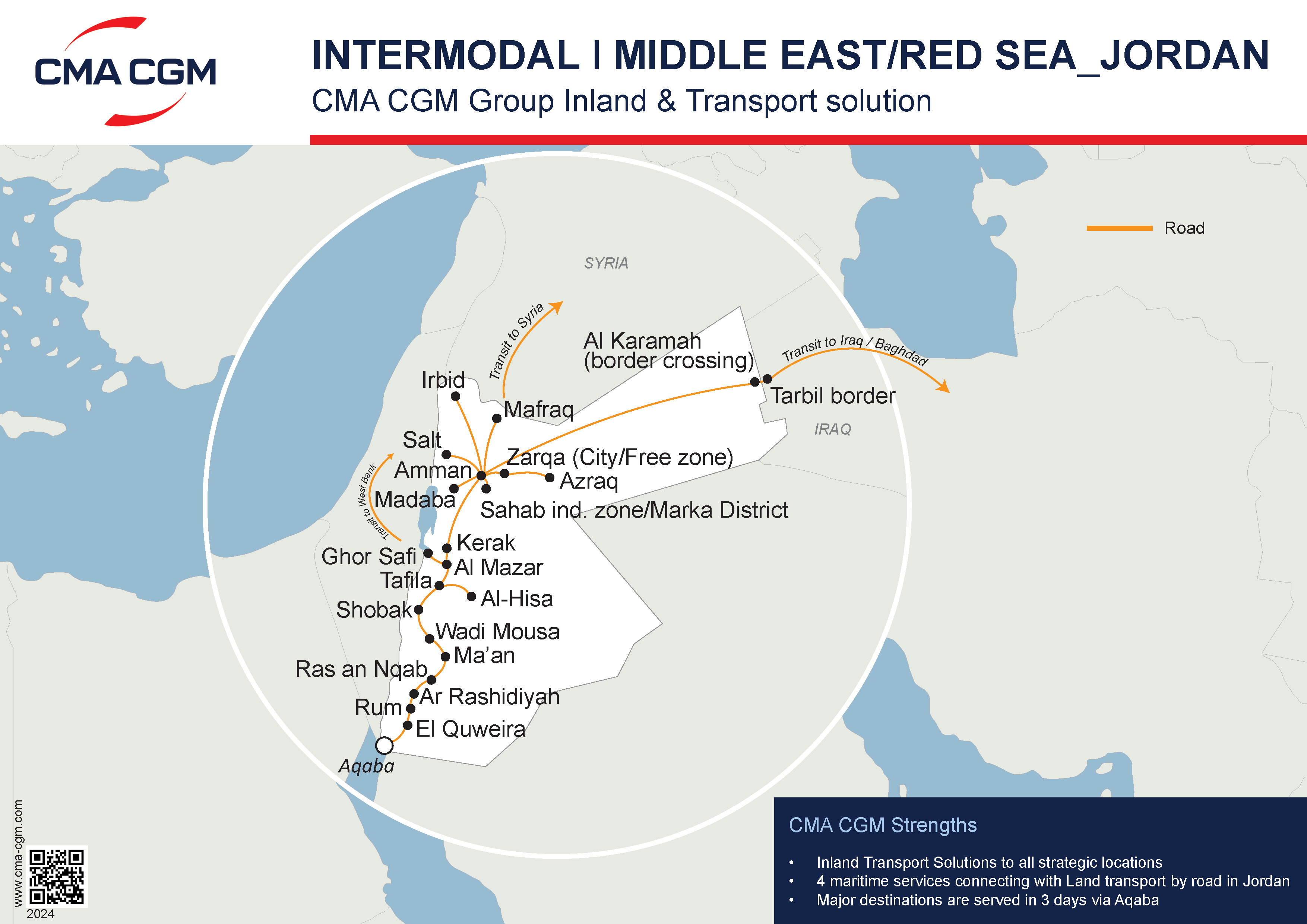 CMA CGM | Inland and intermodal services in the Middle-East