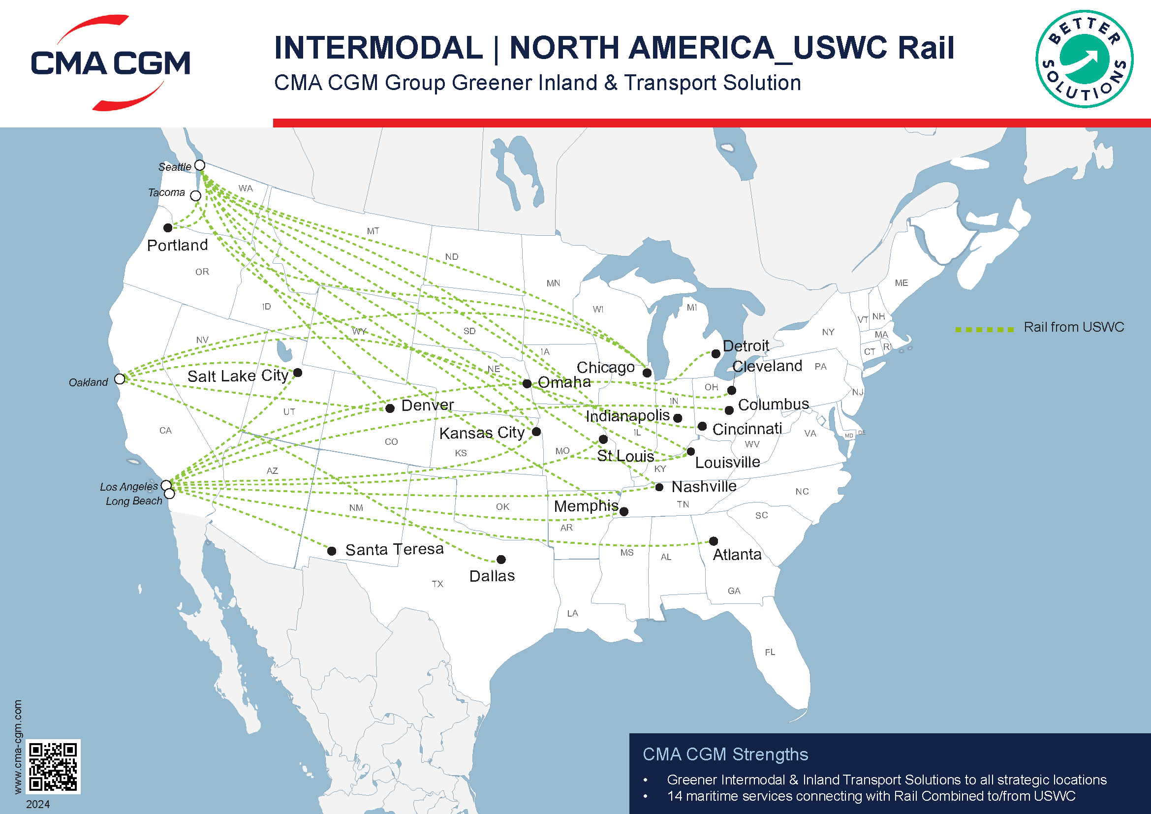 CMA CGM | Inland and intermodal services in North America