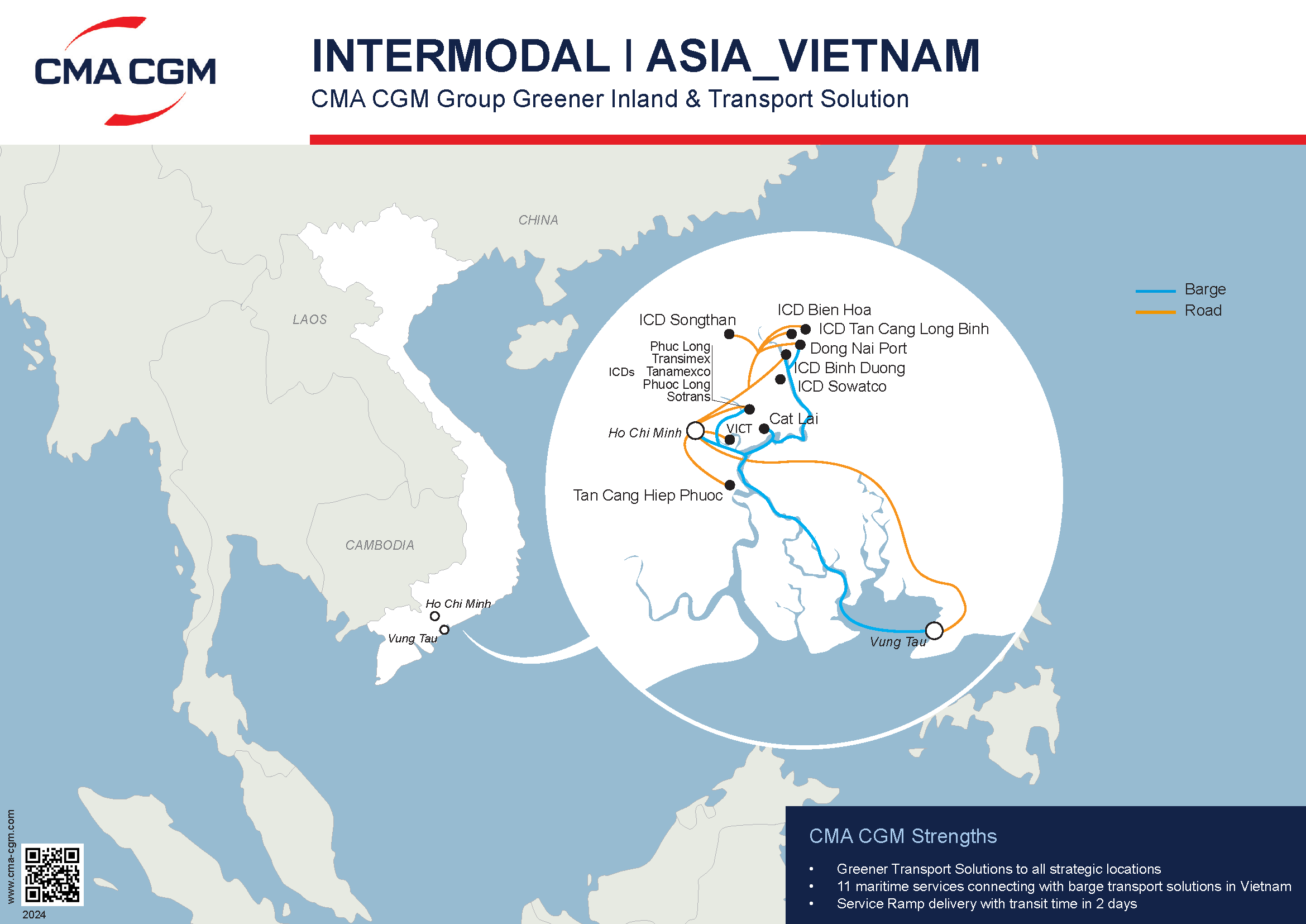 CMA CGM | Inland and intermodal services in Asia
