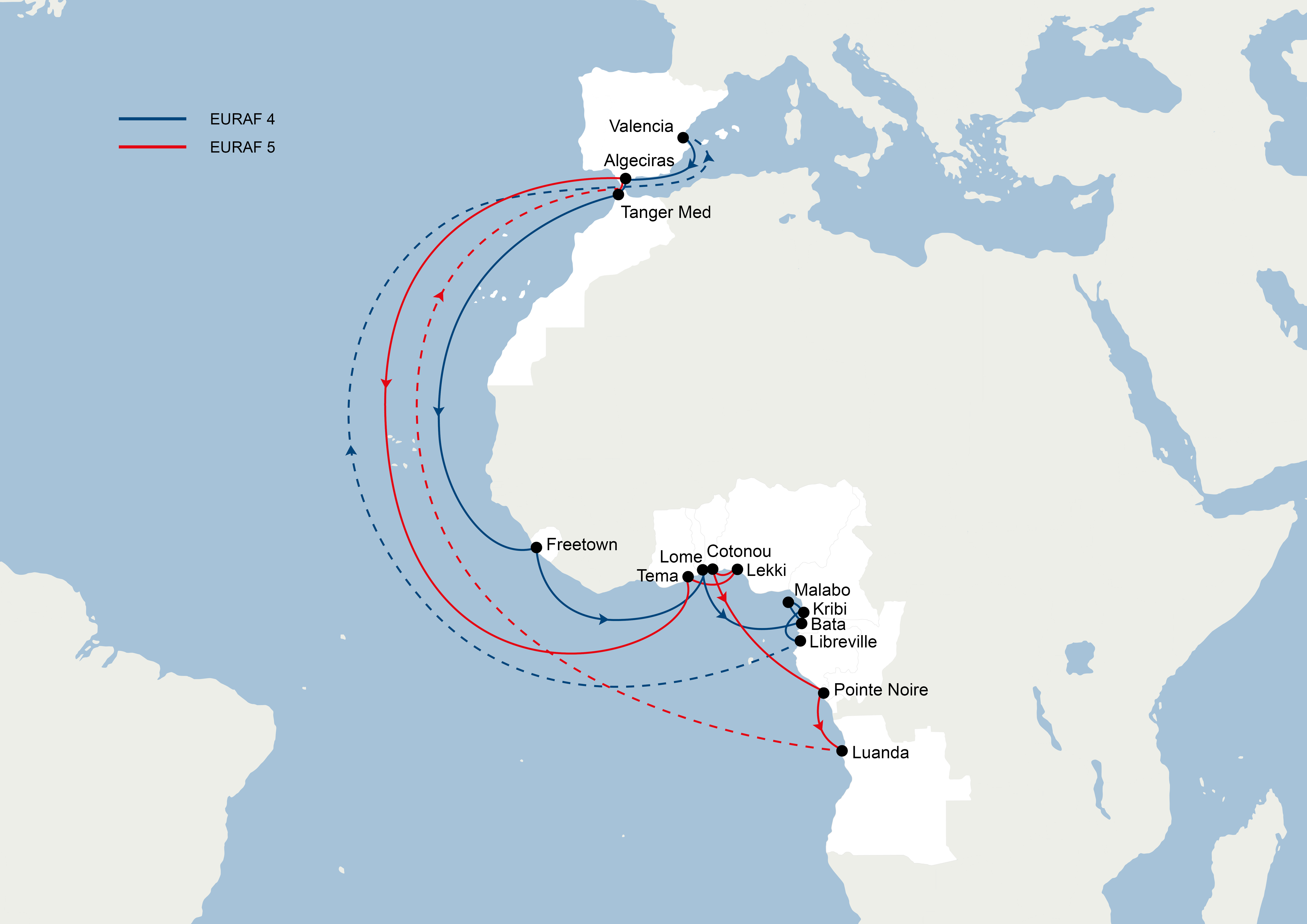 CMA CGM | Evolution des services EURAF 4 et EURAF 5